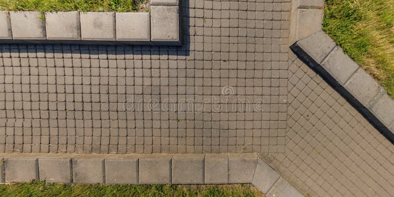 Top View of Surface of Paving Slabs and Pedestrian Footpath Stock Image ...