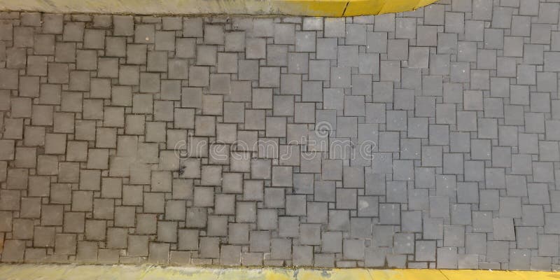 Top View of the Surface of a Pedestrian Path with Paving Slabs Stock ...