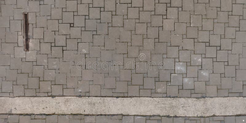 Top View of the Surface of a Pedestrian Path with Paving Slabs Stock ...