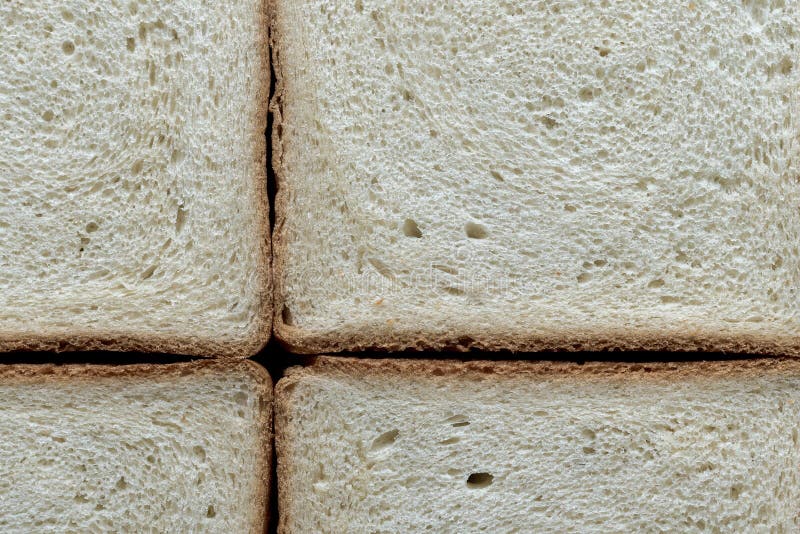Top View Surface Texture of Bread Slices, Background Stock Image ...