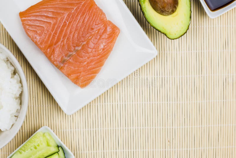 Top View Sushi Ingredients. High Quality Photo Stock Image - Image of ...