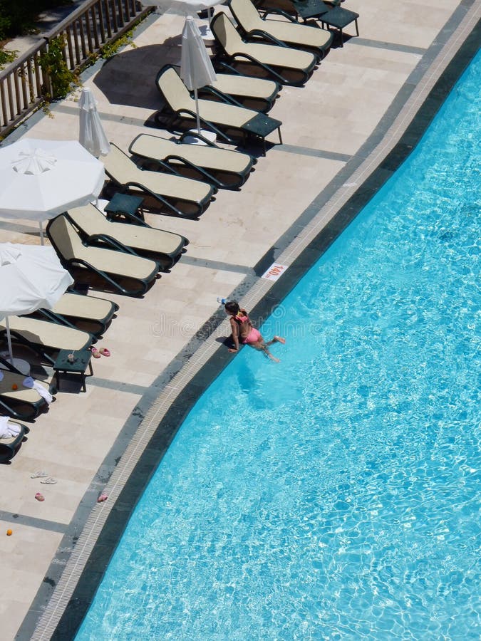 Top view of swimming pool stock image. Image of hotel - 56280847