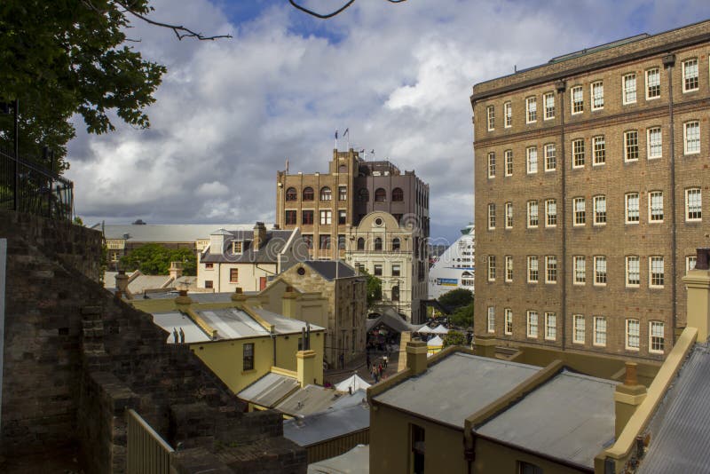 Sydney buildings top view editorial stock photo. Image of market ...