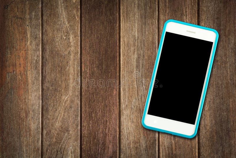 Top View on a Table with Phone Stock Photo - Image of notepad, planning ...