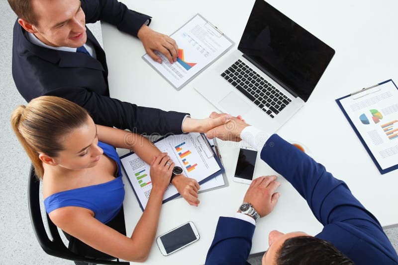 Top View of a Team of Office Workers Stock Image - Image of view ...