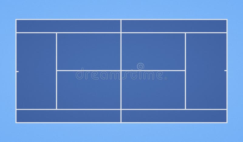 Top View. of Tennis Ground Court Stock Illustration - Illustration of ...