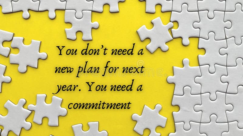 Top View of Text on Yellow Cover - You Do Not Need a New Plan for Next ...