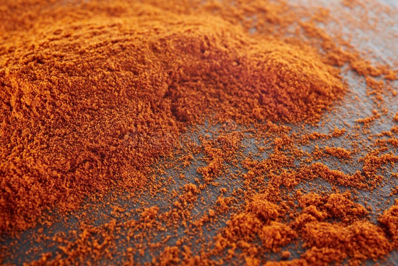 Texture Background. Red Chilli Pepper Powder. Top View Stock Image ...