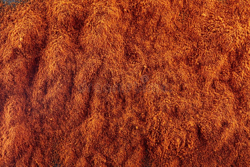 Texture Background. Red Chilli Pepper Powder. Top View Stock Image ...