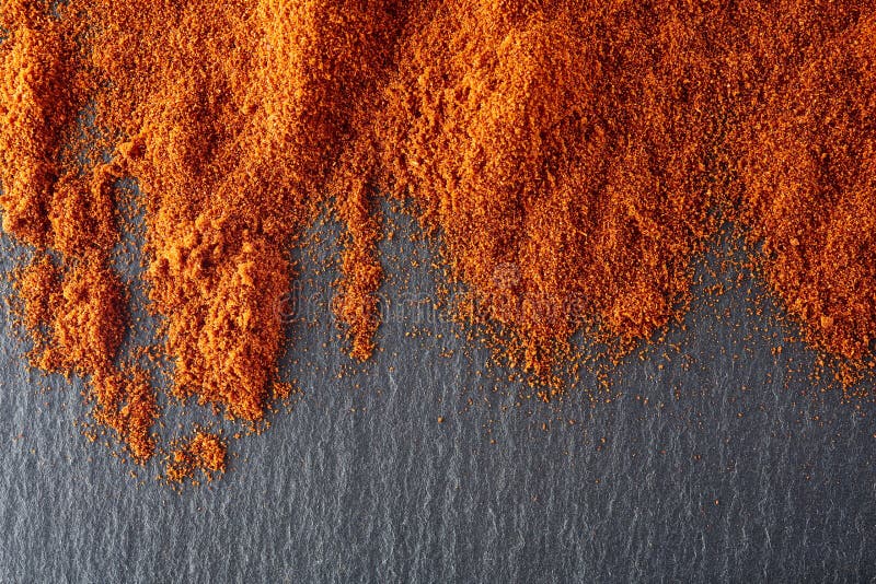 Texture Background. Red Chilli Pepper Powder. Top View Stock Image ...