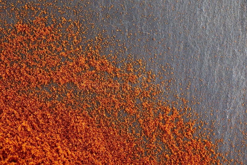 Texture Background. Red Chilli Pepper Powder. Top View Stock Image ...