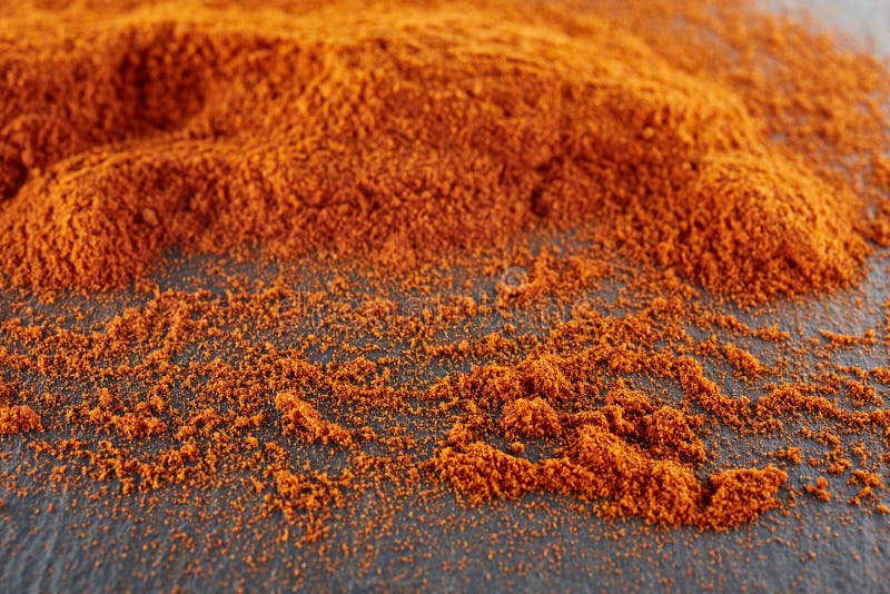Texture Background. Red Chilli Pepper Powder. Top View Stock Image ...