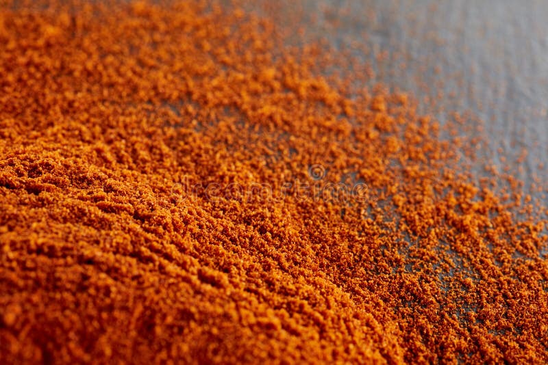 Texture Background. Red Chilli Pepper Powder. Top View Stock Photo ...