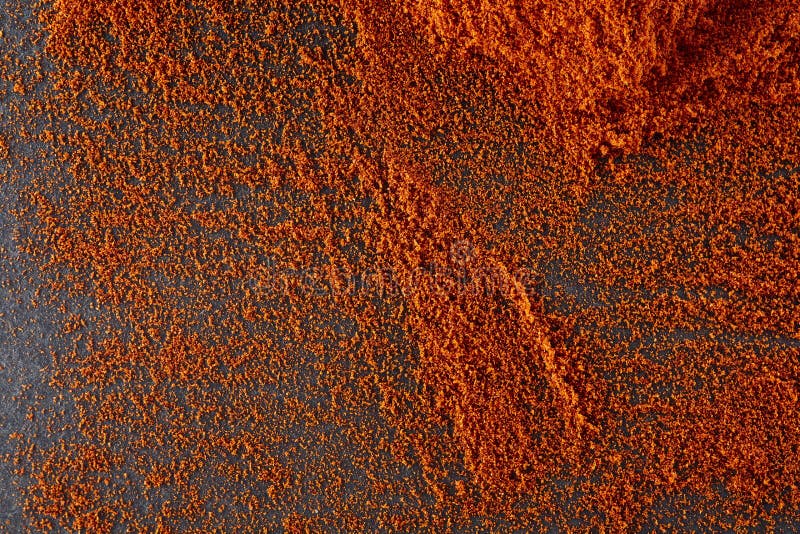 Texture Background. Red Chilli Pepper Powder. Top View Stock Image ...