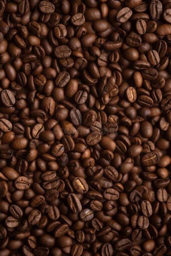 Top View Texture of Coffee Beans AI Generated Stock Illustration ...