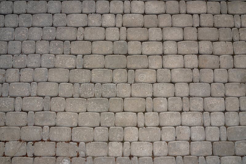Top View Texture of Concrete Pavers, Background. Stock Image - Image of ...