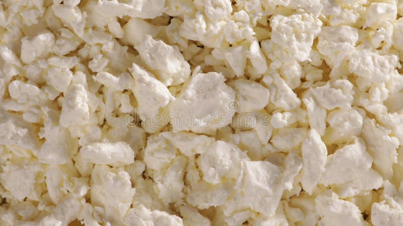 Top View of Texture Cottage Cheese Food Stock Footage - Video of milk ...