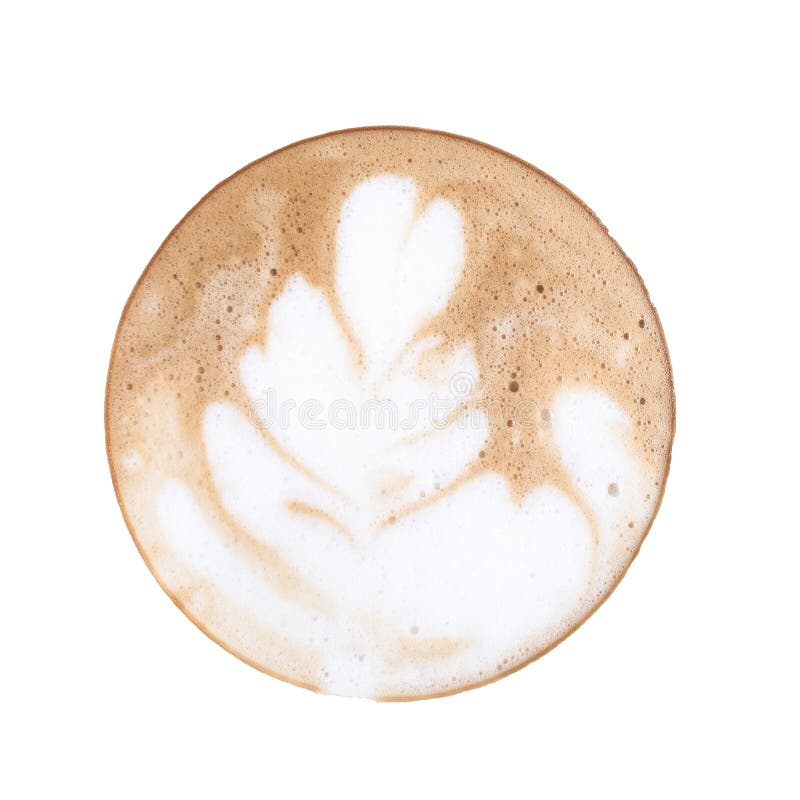 Texture of Latte Art, Top View White Coffee Cup on Marble Table. Stock ...