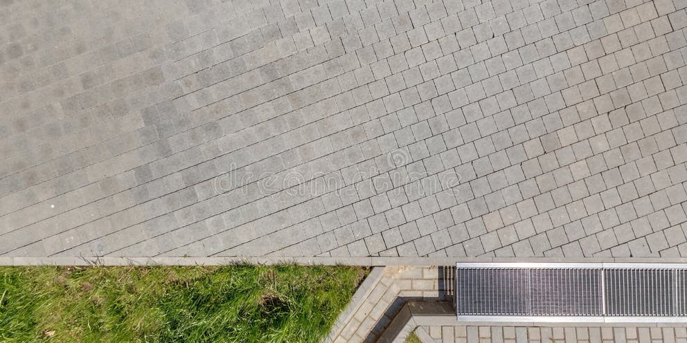 Top View of the Texture of Paving Slabs on Pedestrian Path Stock ...