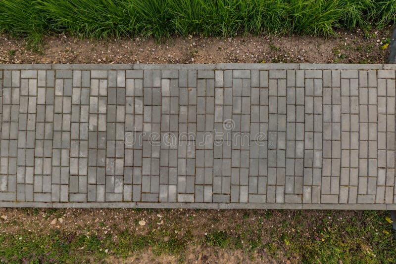Top View of the Texture of Paving Slabs on Pedestrian Path Stock Photo ...
