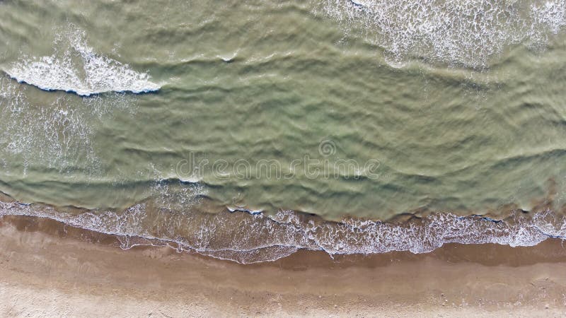 Top View of Texture Waves Sandy Beach. Stock Image - Image of beautiful ...