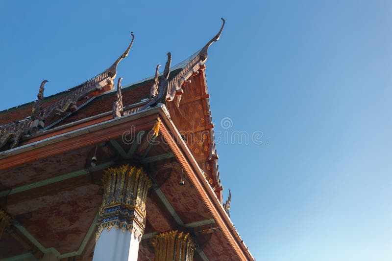 Top view of Thai temple. stock photo. Image of thai - 118798512
