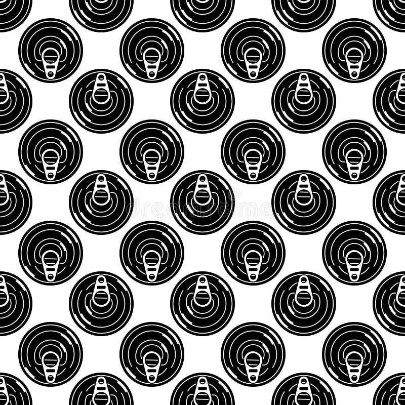 Top View Tin Can Pattern Seamless Vector Stock Vector - Illustration of ...