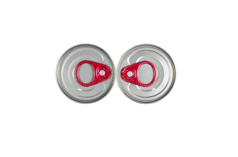 Top View Tin Can with Ring Pull Stock Image - Image of ring, round ...