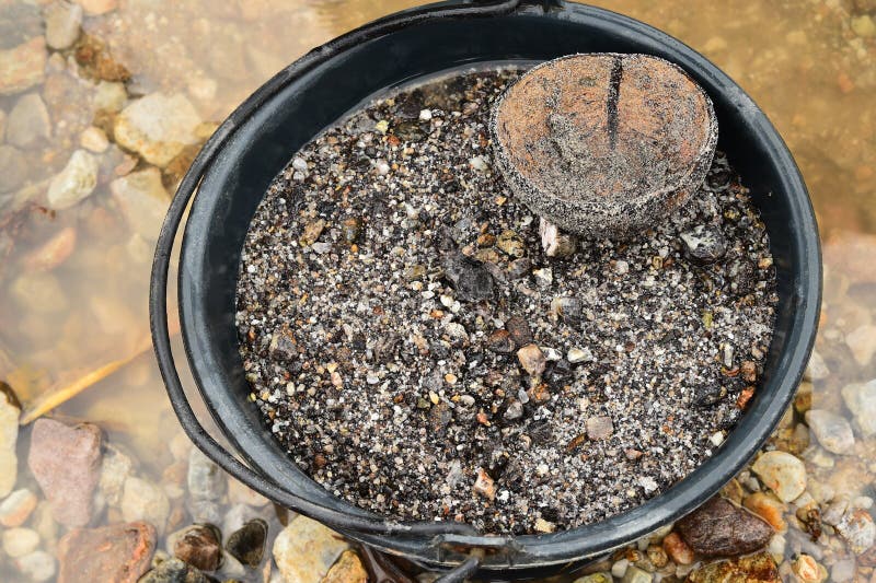 Top view of tin stone stock photo. Image of metal, chemical - 187343752