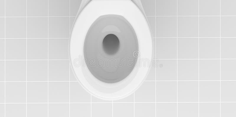 Top View of Toilet Bowl in the Bathroom Stock Illustration ...