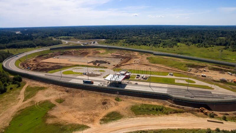 A New Highway is Being Built Stock Image - Image of industry ...