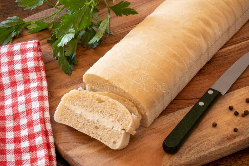 Of a Topped Bread on a Wooden Board Stock Photo - Image of wood ...