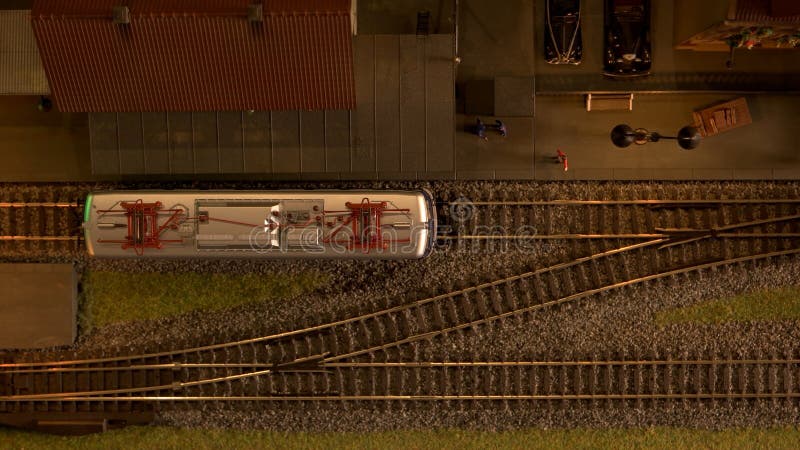 Top View Train Carriage on a Railway. Stock Photo - Image of express ...