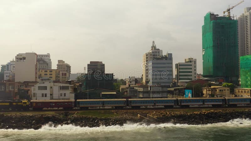 Railway in Colombo, Sri Lanka. Stock Video - Video of view, district ...