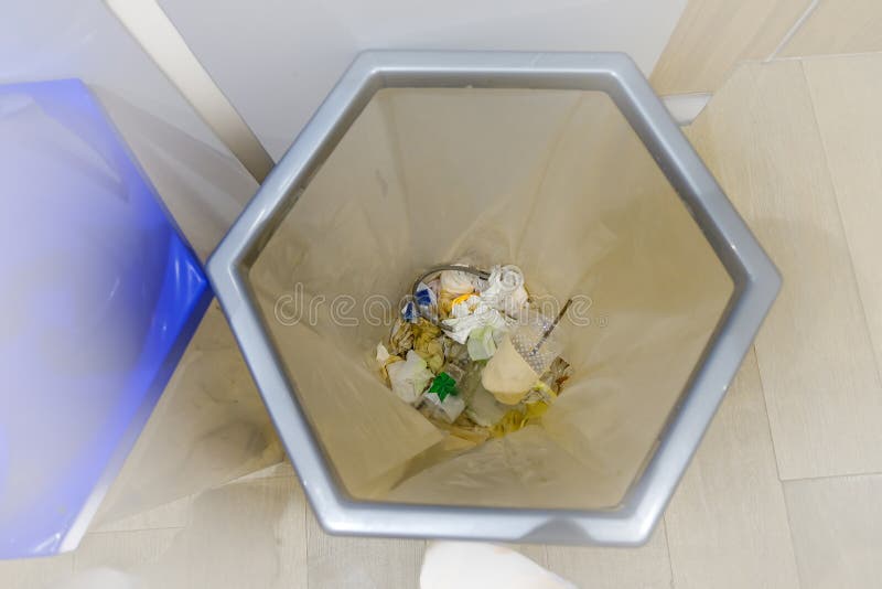 Top View of Trash Can ,recycle Bin Stock Photo - Image of recyclable ...