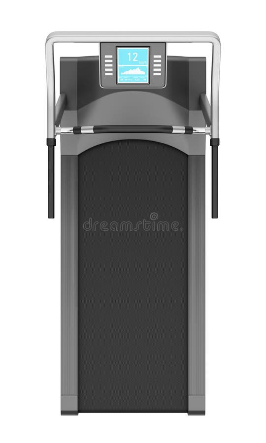 Top View of Treadmill Isolated on White Stock Illustration ...