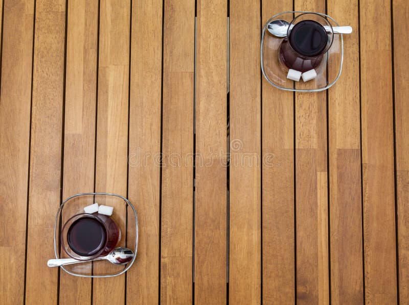 Top View of Turkish Tea on Table Stock Image - Image of traditional ...