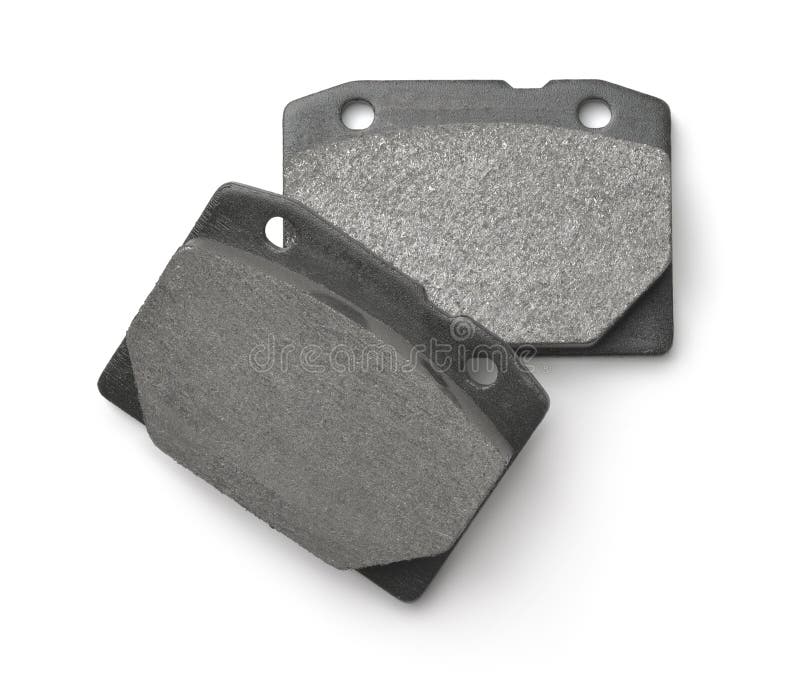 Top View of Two Car Brake Pads Stock Image - Image of pads, spare ...