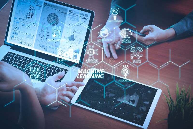 Portrait Happy Girl Resolving Complex Math Problem on Blackboard Stock ...