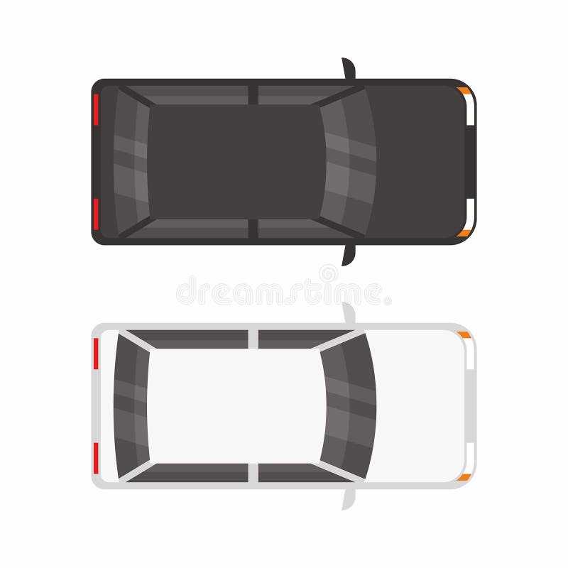 Hatchback Black Car Top View Stock Illustrations – 174 Hatchback Black ...