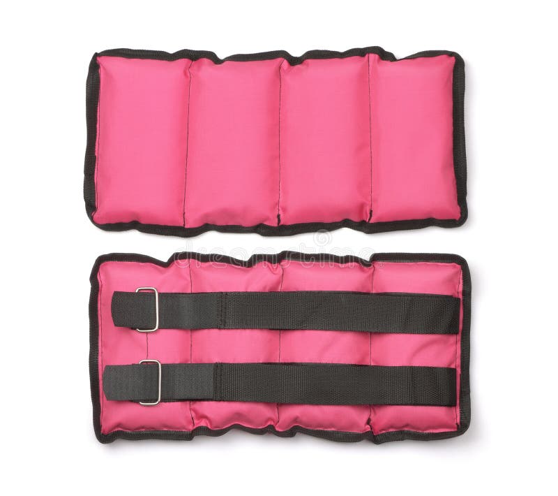 Top View of Two Red Fitness Weights Stock Photo - Image of training ...