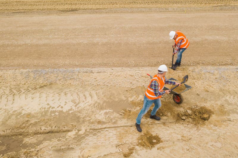 Construction Workers during Their Work Stock Photo - Image of adult ...