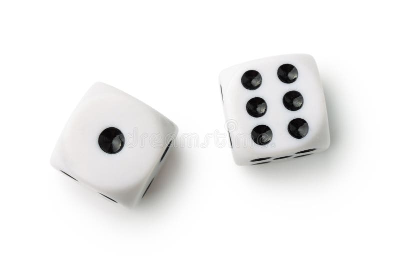 Top View of Two White Dices Stock Image - Image of dice, chance: 137111919