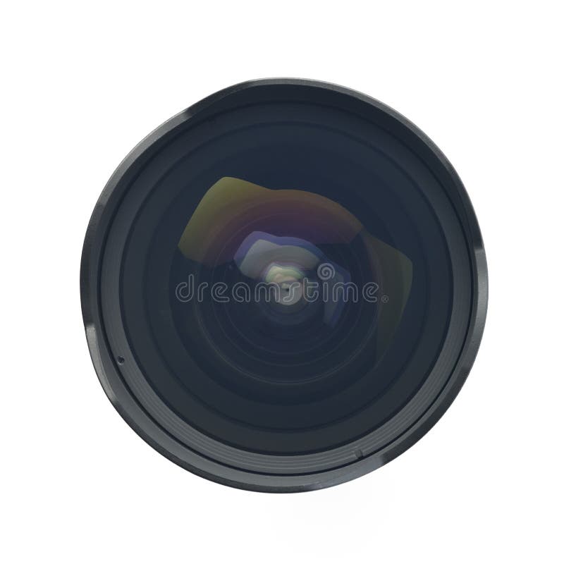Top View of Ultra Wide Angle Camera Lens Stock Photo - Image of ...