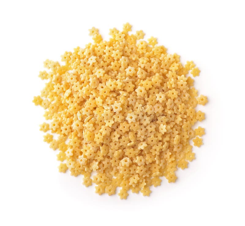Top View of Uncooked Stelline Pasta Stock Image - Image of macaroni ...