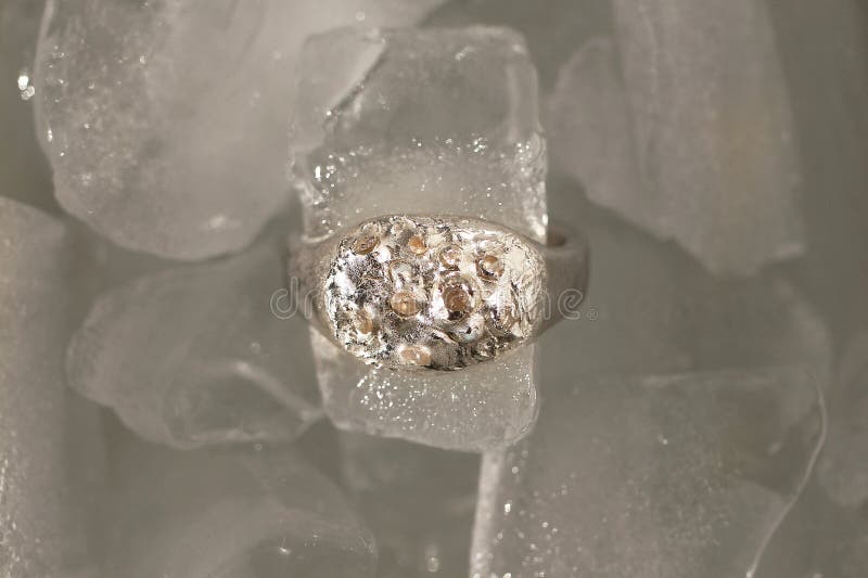 Top View on Unique Handmade Silver Ring Inspired by Natural Textures ...