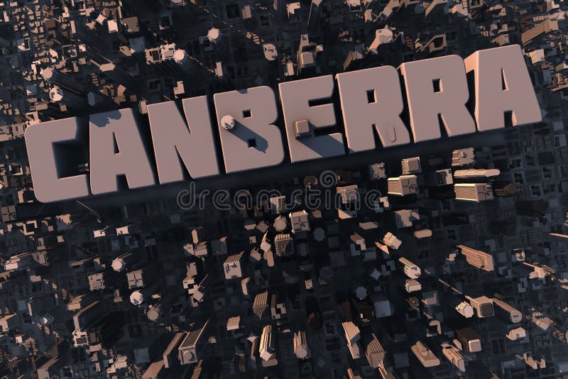 Top View of Urban 3D City with Name Stock Illustration - Illustration ...