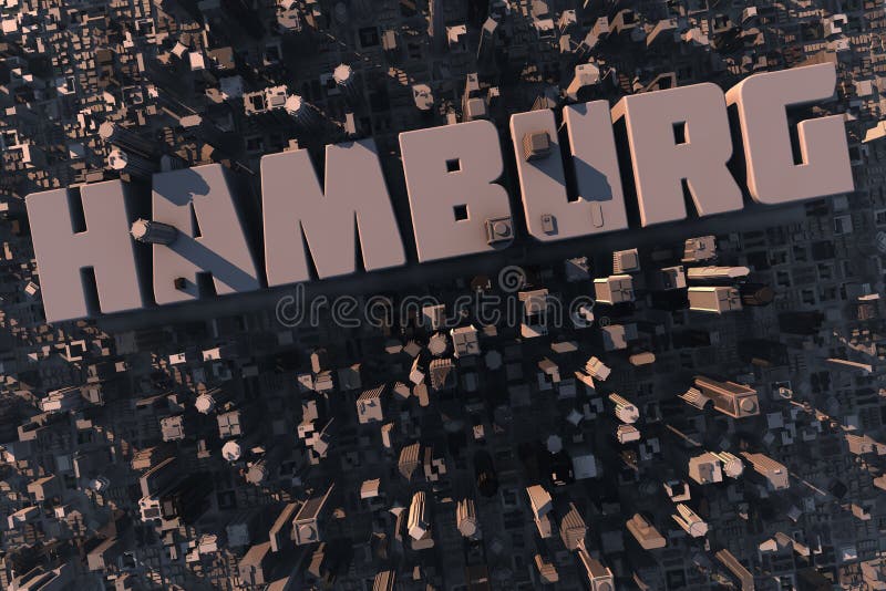 Top View of Urban City in 3D Stock Illustration - Illustration of house ...