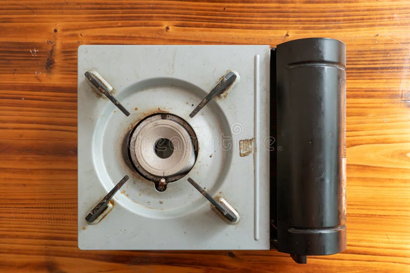 Used portable gas stove stock image. Image of kitchenware - 344910571