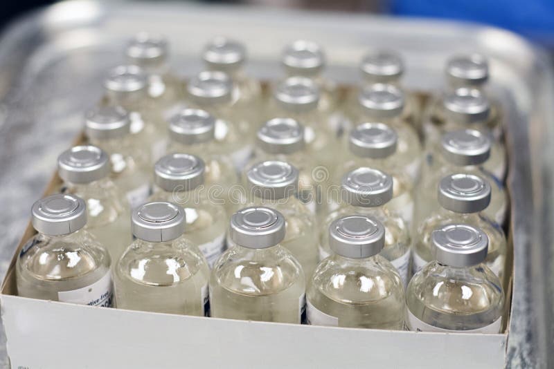 Top View of Medication Vials Stock Photo - Image of inject, medicine ...